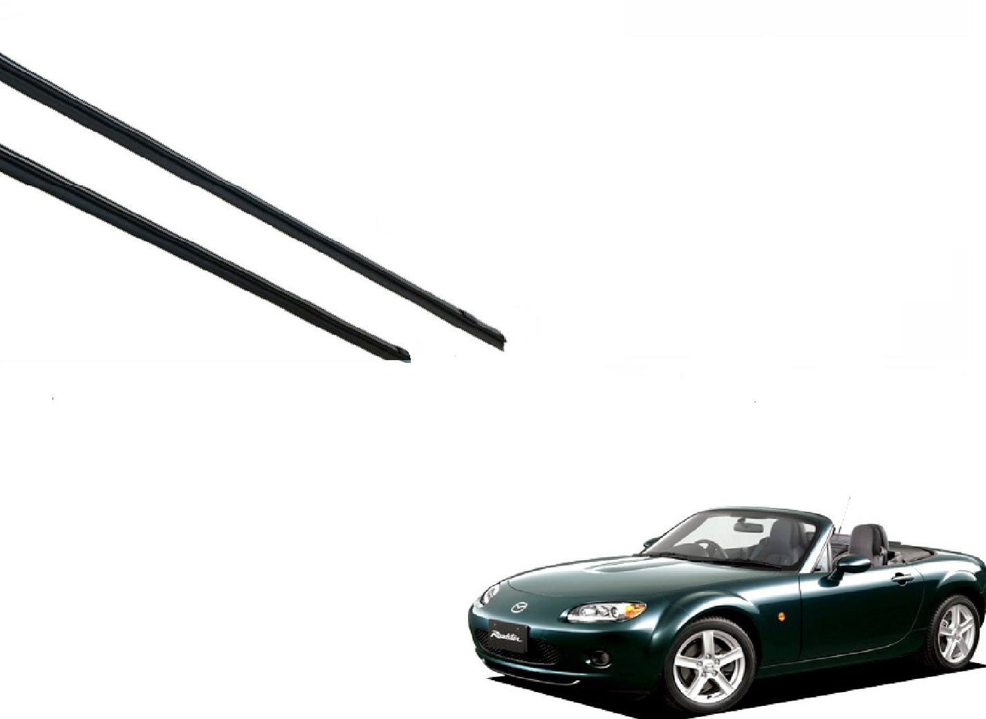 ロードスター ワイパー 替えゴム 適合サイズ フロント2本 交換セット MAZDA純正互換 運転席 助手席 NA6CE NA8C NB6C – ワイパー研究所 smartcustom 車種別 ...